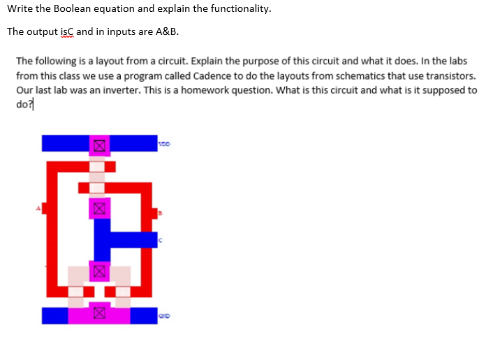 Solved Write the Boolean equation and explain the | Chegg.com