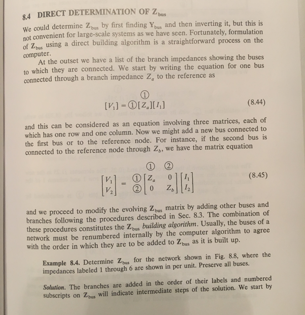 Solved Between Buses 2 And 3 Of The Circuit Of Fig 88 9795