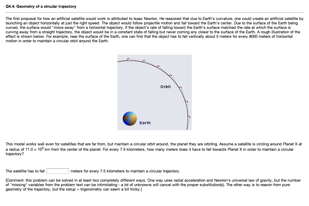 Solved The first proposal for how an artificial satellite | Chegg.com