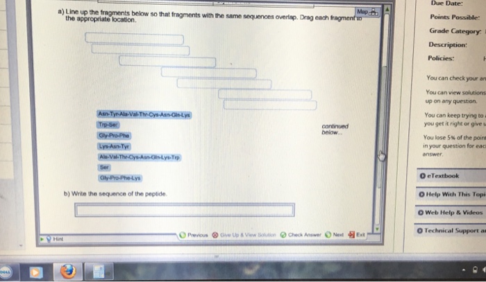 Solved Line up the fragments below so that fragments with | Chegg.com