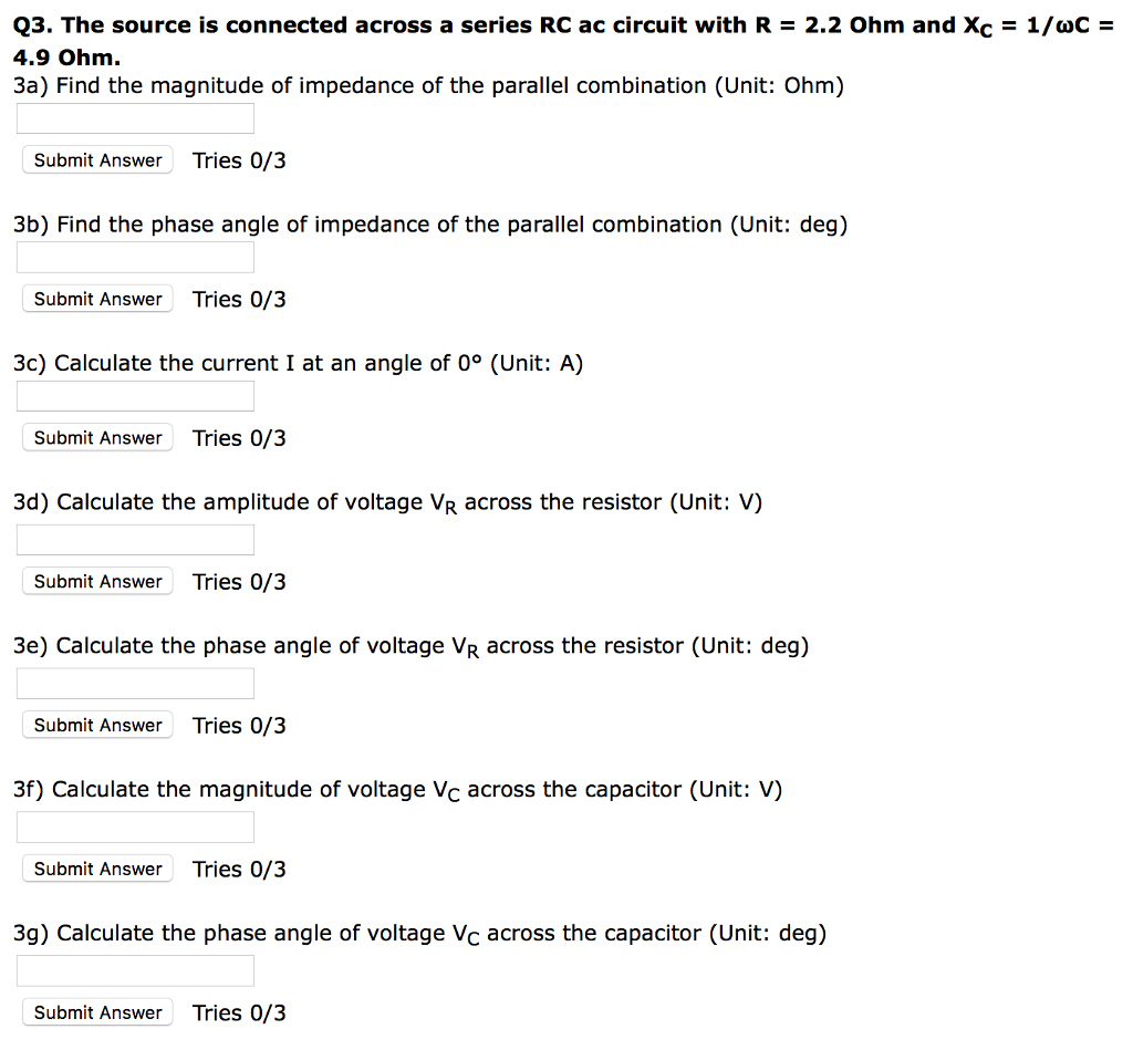 Solved Series and parallel RL and RC circuits with an | Chegg.com