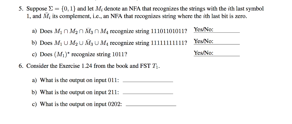 Solved Suppose sigma = {0, 1} and let M_i denote an NFA that | Chegg.com