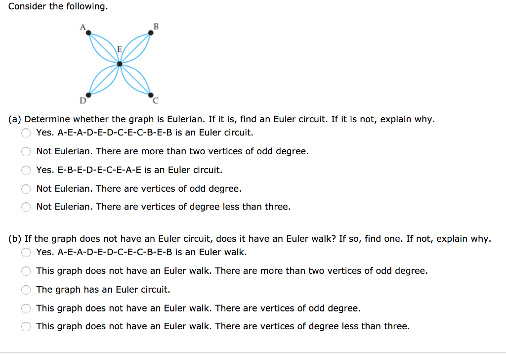 Solved Consider The Following D A Determine Whether The