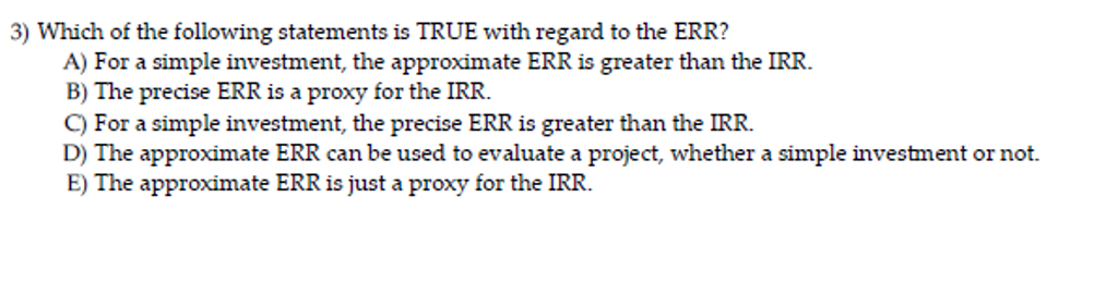 Solved Which of the following statements is TRUE with regard | Chegg.com
