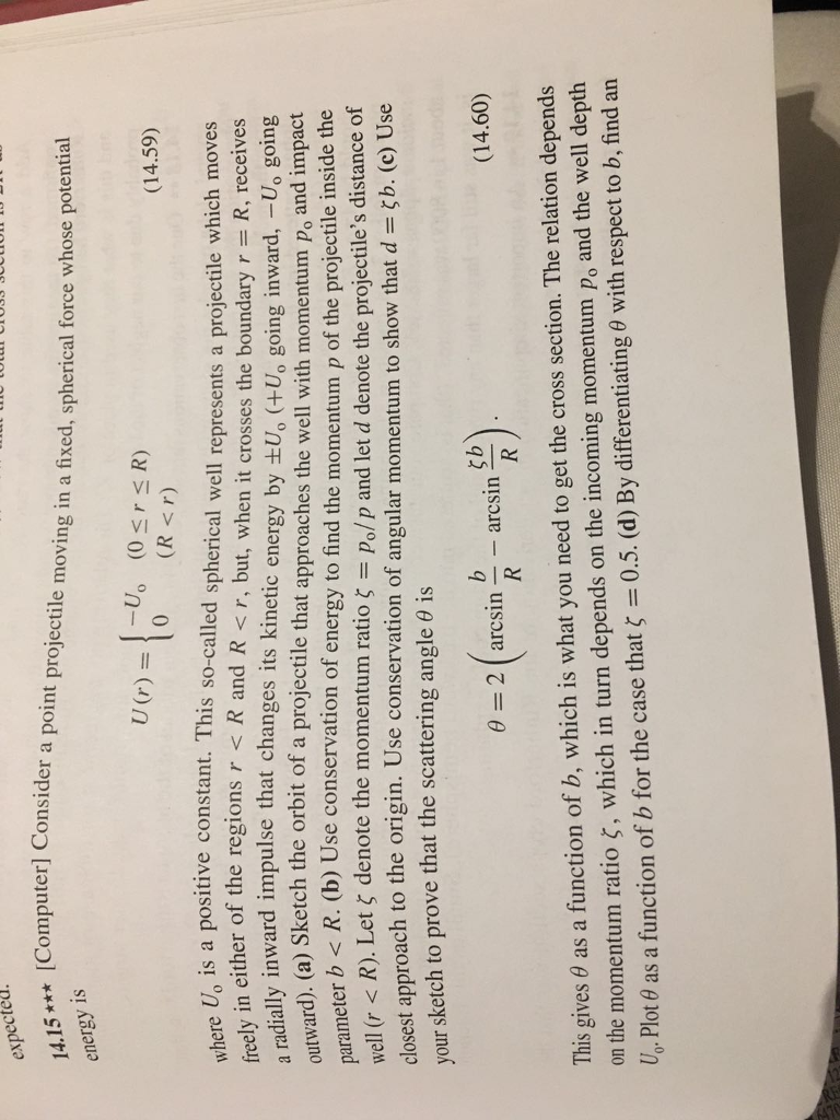 Solved . expe F1att (Computer] Consider a point projectile | Chegg.com