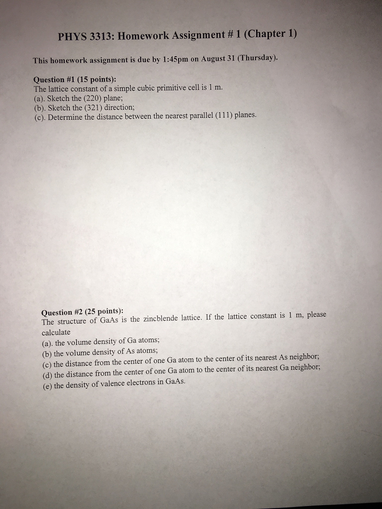 Solved The lattice constant of a simple cubic primitive cell | Chegg.com