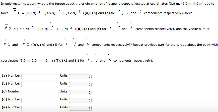 Solved In unit-vector notation, what is the torque about the | Chegg.com