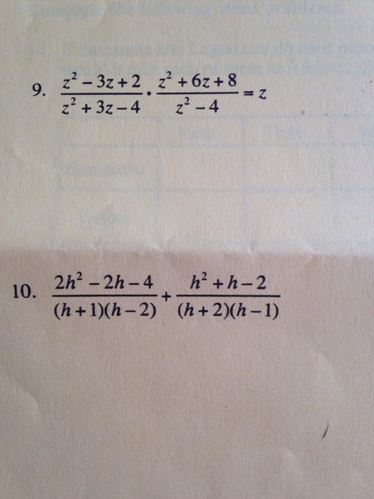 Solved Simplify the expression and solve equations. z^2 - | Chegg.com