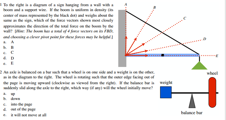 Solved To the right is a diagram of a sign hanging from a | Chegg.com