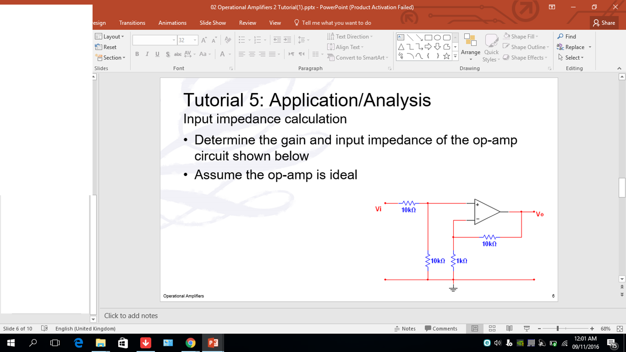 Solved Determine The Gain And Input Impedance Of The Op Amp
