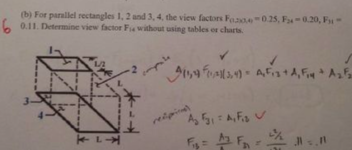 Solved (b) For parallel rectangles 1, 2 and 3, 4, the view | Chegg.com