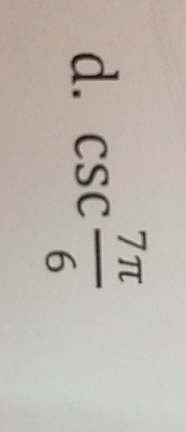 Solved d. csc | Chegg.com