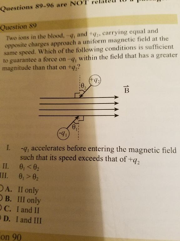 Solved Why Is The Answer A magnetic Fields And Angles I Chegg