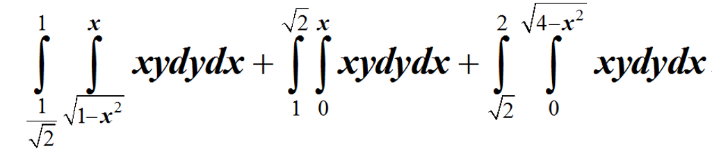 Solved Consider the three double integrals shown below. They | Chegg.com