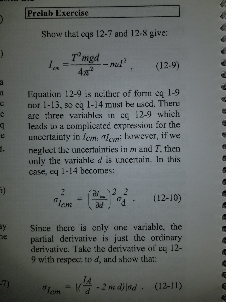 Solved 220AL-E12DS Experiment 12 Physical Pendulum Data | Chegg.com