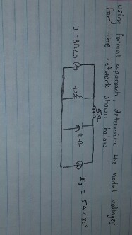 Solved Using format approach, determine the nodal voltages | Chegg.com