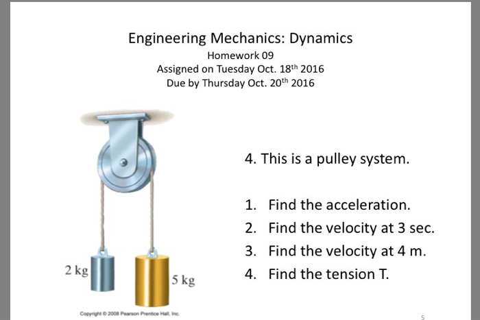 Solved This is a pulley system. Find the acceleration. Find | Chegg.com