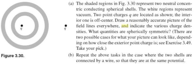 Solved The shaded regions in Fig. 3.30 represent two neutral | Chegg.com