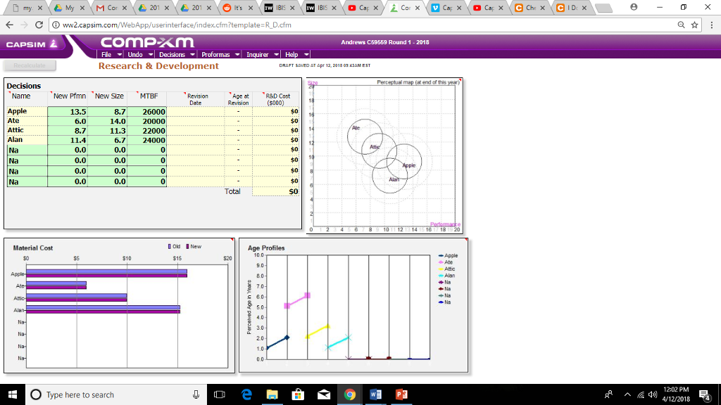 I don't know what I am doing with COMP XM CAPSIM | Chegg.com