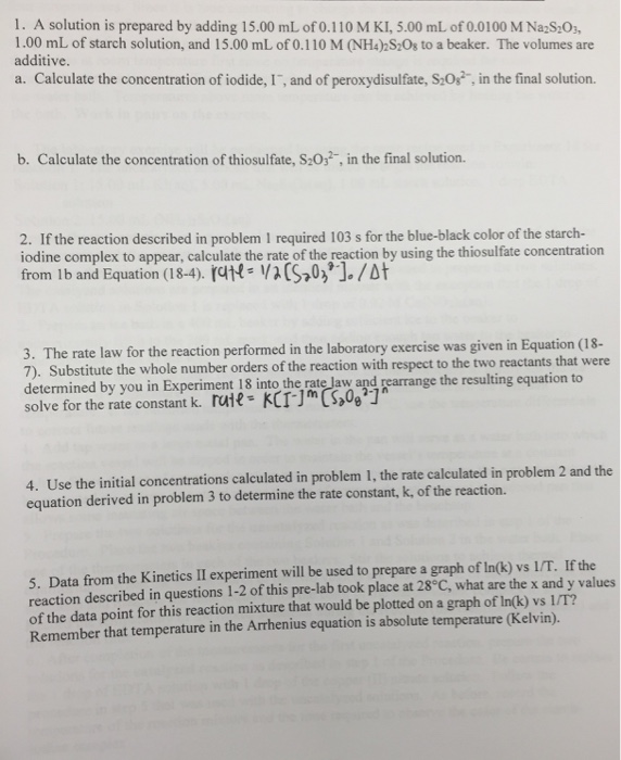 Solved A solution is Prepared by adding 15.00 mL of 0.110 M | Chegg.com