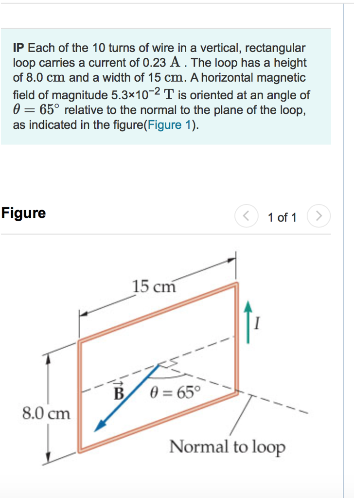 Solved IP Each of the 10 turns of wire in a vertical, | Chegg.com