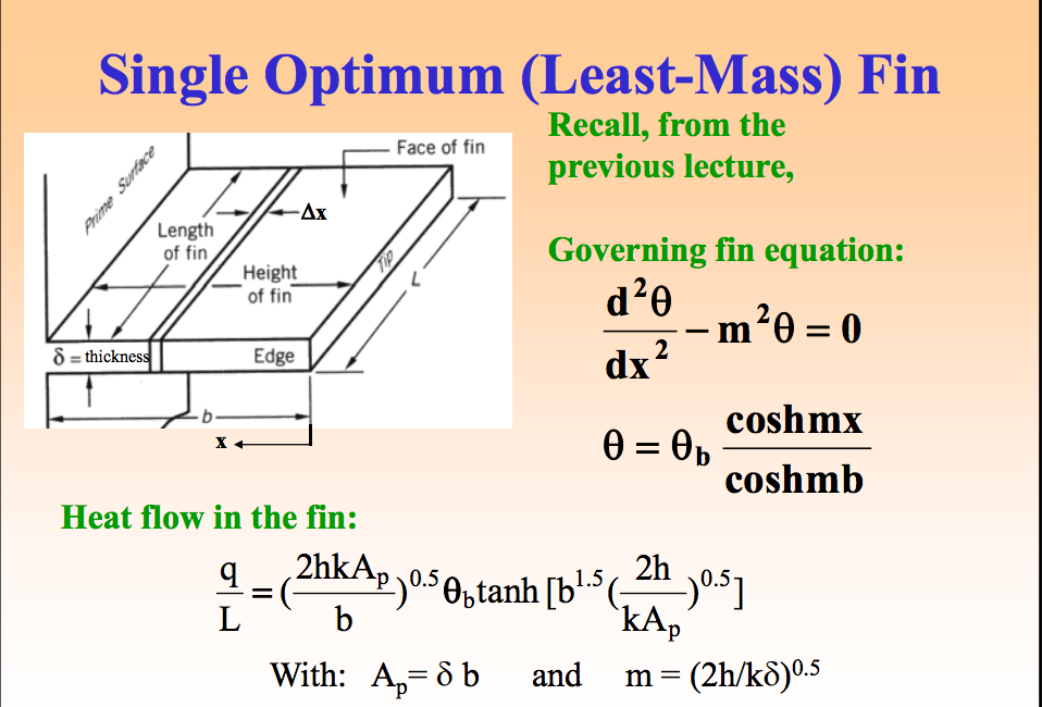 Design a longitudinal triangular plate fin for a | Chegg.com