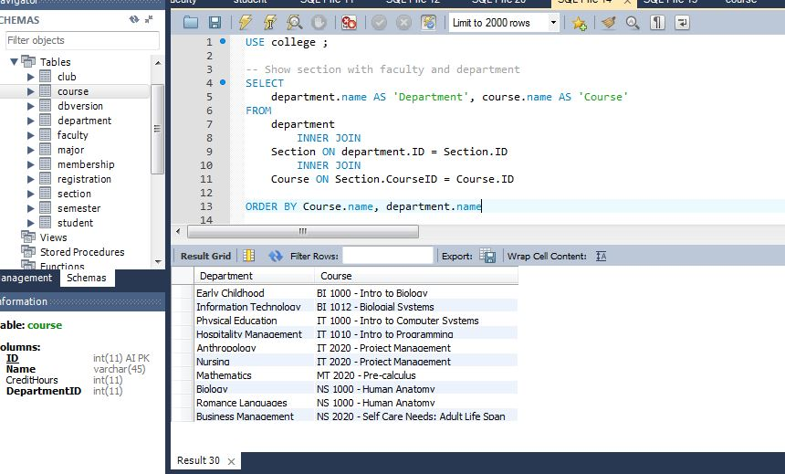 Solved: Two Question Regarding SQL Query The First Questio... | Chegg.com