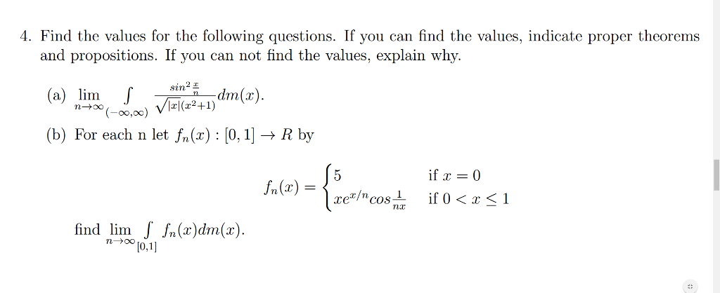 Find the values for the following questions. If you | Chegg.com