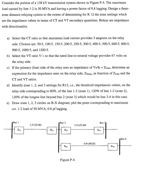 Solved Consider the portion of a 138 kV transmission system | Chegg.com