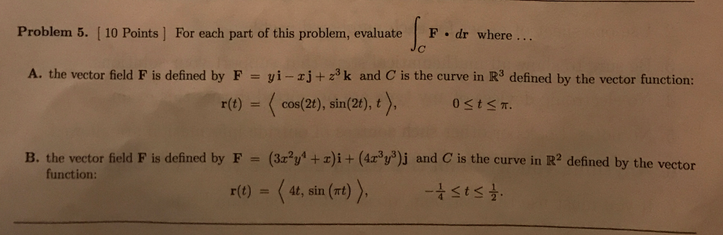 Solved Problem 5. [ 10 Points ] For each part of this | Chegg.com