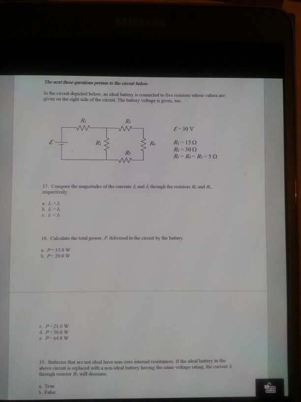 Solved In the circuit depicted below, an ideal battery is | Chegg.com