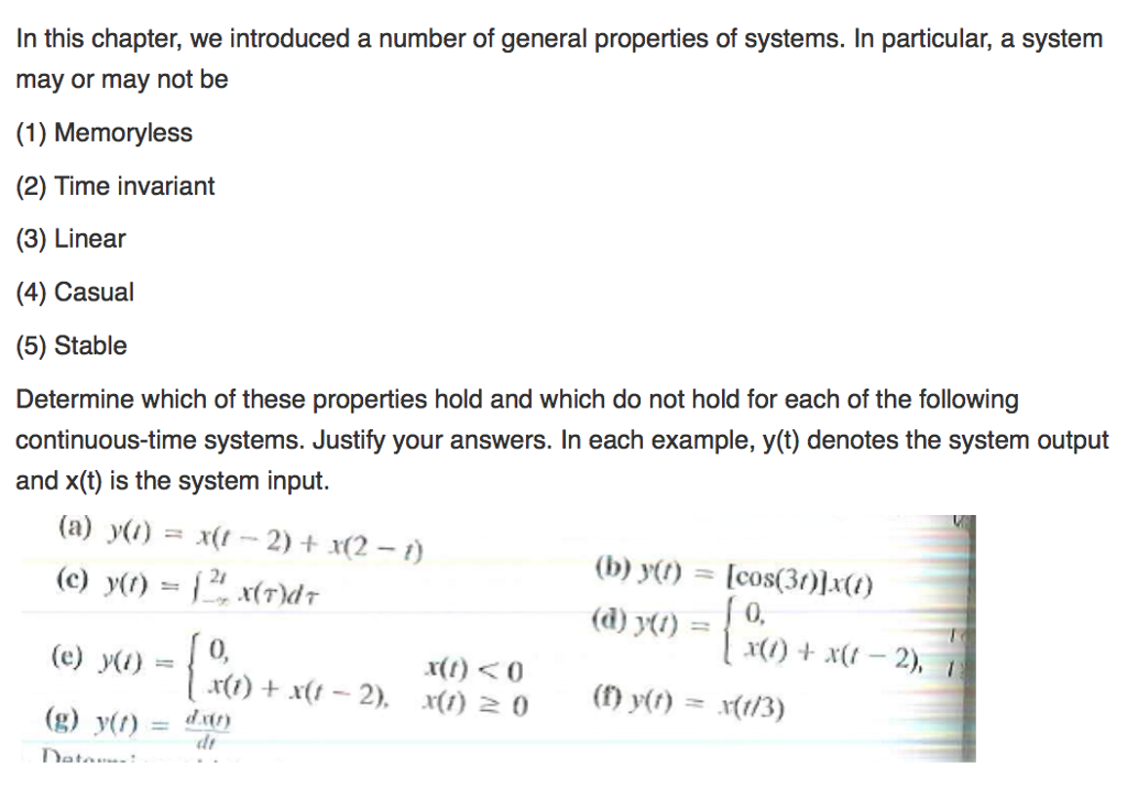 Solved In this chapter, we introduced a number of general | Chegg.com