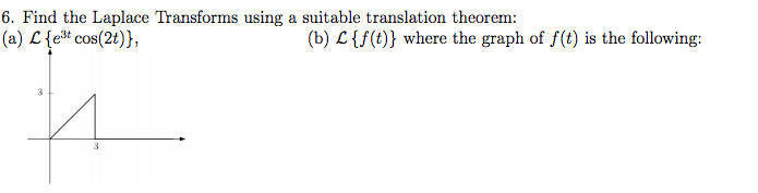 Solved Find the Laplace Transforms using a suitable | Chegg.com