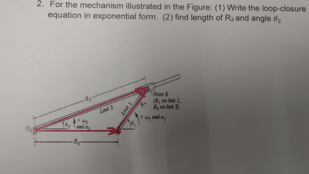 Solved For the mechanism illustrated in the figure: (1) | Chegg.com