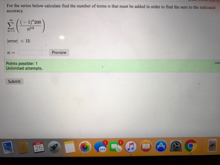 Solved For the series below calculate find the number of | Chegg.com