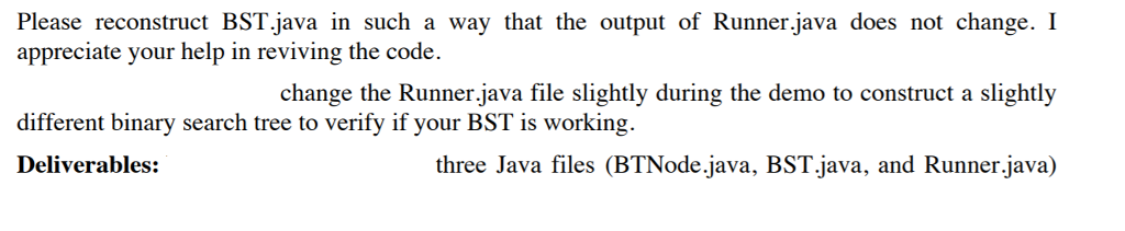 Solved Btnode Java Can Be Used As The Node Of Any Binary