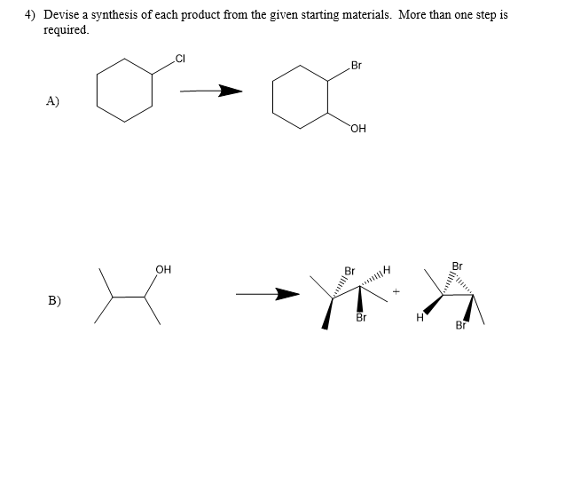 Solved Devise a synthesis of each product from the given | Chegg.com