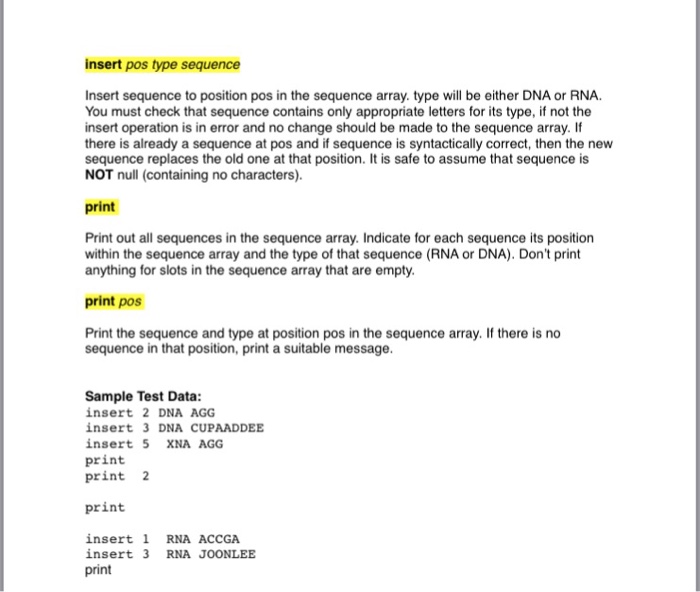 Solved Programming Project #3 A key element in many | Chegg.com