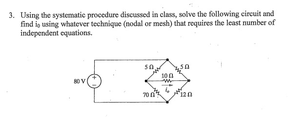 Solved 3. Using the systematic procedure discussed in class, | Chegg.com