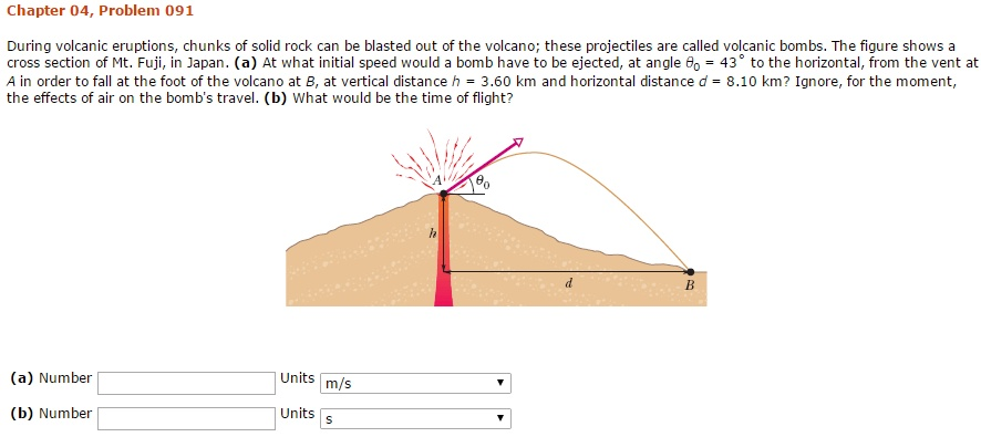 Solved Chapter 04, Problem 091 During volcanic eruptions, | Chegg.com