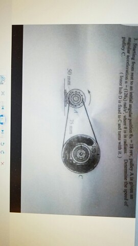 Solved Starting from rest to an initial angular position | Chegg.com