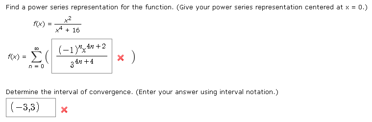 Solved Find a power series representation for the function" | Chegg.com