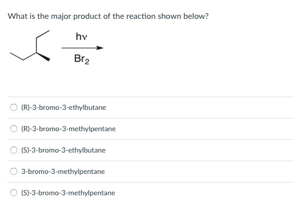Solved What is the major product of the reaction shown | Chegg.com