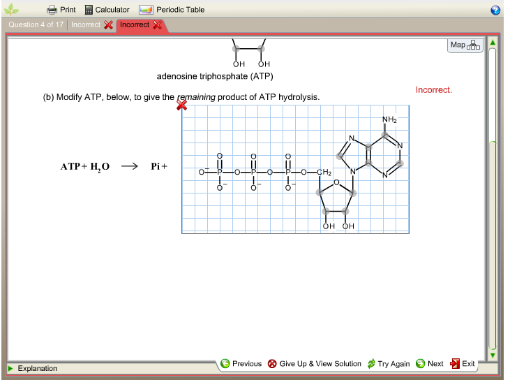 Solved Modify ATP, below, to give the remaining product of | Chegg.com