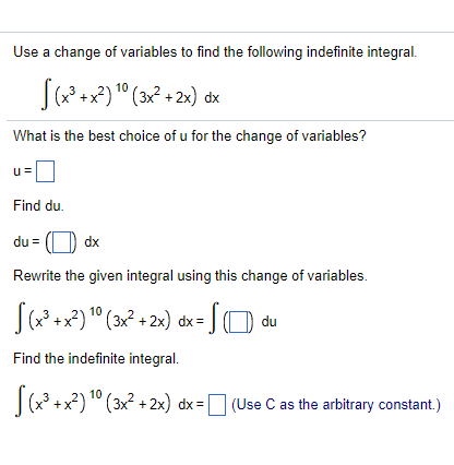 Solved Use a change of variables to find the following | Chegg.com
