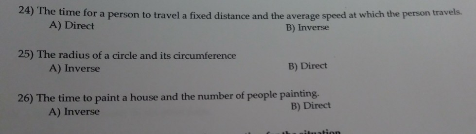 Solved e for a person to travel a fixed distance and the | Chegg.com
