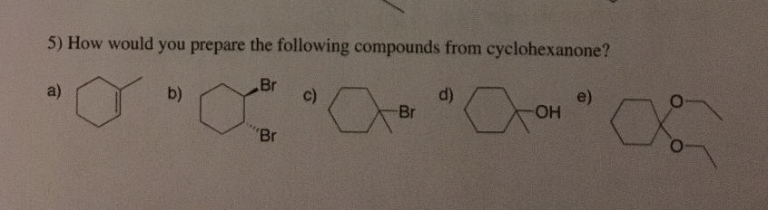 Solved How would you prepare the following compounds from | Chegg.com