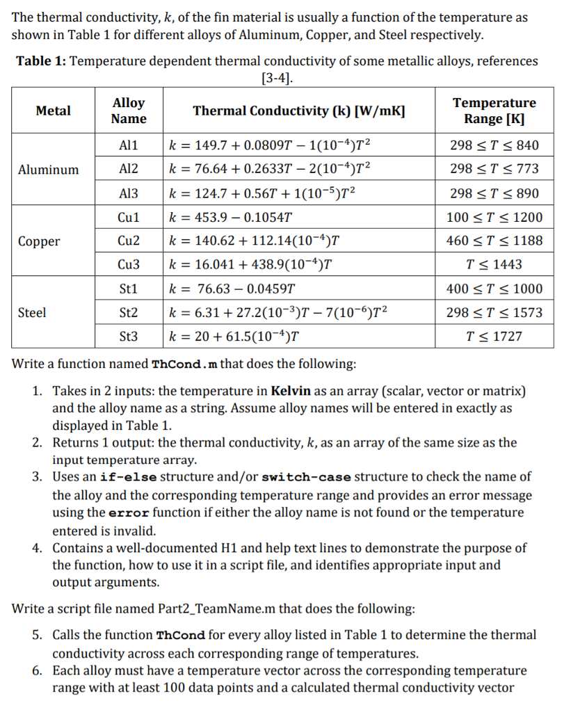 Solved The thermal conductivity, k, of the fin material is | Chegg.com