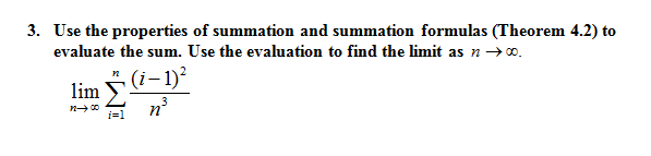 Solved Use the properties of summation and summation | Chegg.com
