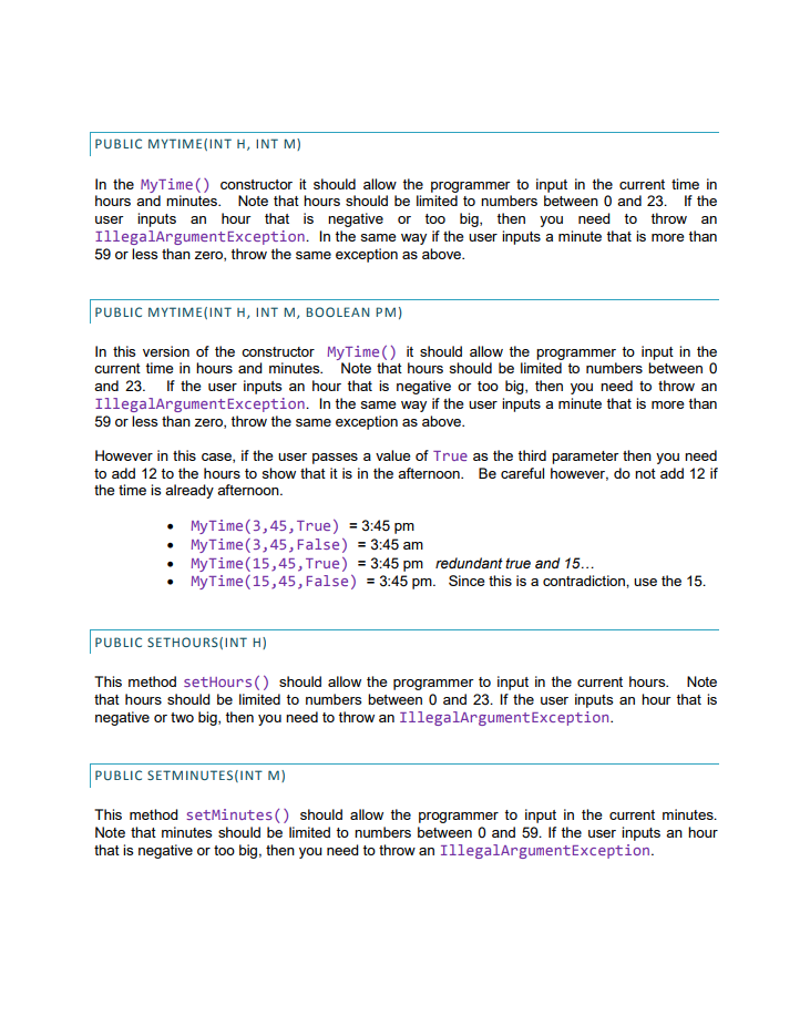 Solved CS141 PROGRAMMING ASSIGNMENT #22 MY TIME OVERVIEW | Chegg.com